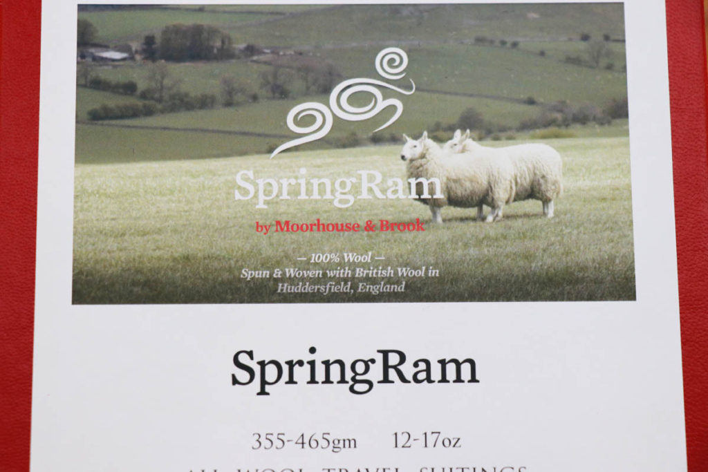 イギリスの名門「HARRISONS OF EDINBURGH SPRING RAM(ハリソンズオブエジンバラ スプリングラム」 | テーラークラモチ
